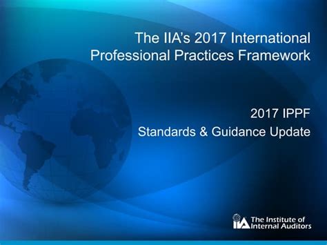 The Iia S 2017 International Professional Practices Framework Pdf