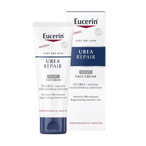 Eucerin Urearepair Night Face Cream 5 Urea 50 Ml Eksem Farmasietno