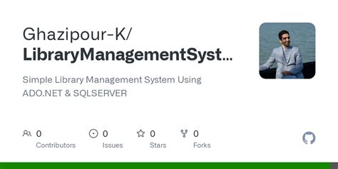 GitHub Ghazipour K LibraryManagementSystem Simple Library Management