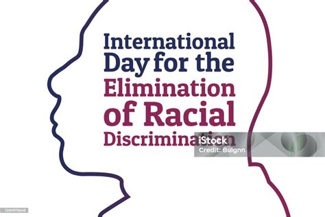 인종 차별 철폐를 위한 국제 기념일 3월 21일 휴일 개념입니다 텍스트 비문이 있는 배경 배너 카드 포스터용 템플릿입니다 벡터