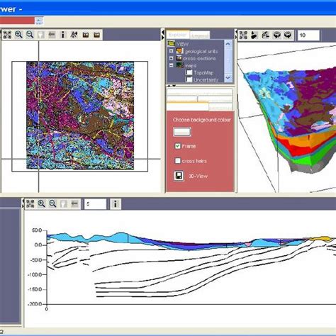 User Interface Of 3d Garden Geological Modelling System Download