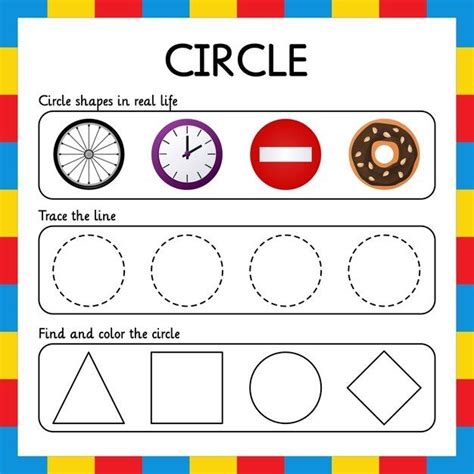 Circle Shape Worksheet For Preschoolers