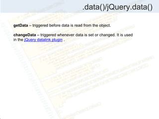 JQuery Data Manipulate API A Source Code Dissecting Journey PPTX Web Development Internet