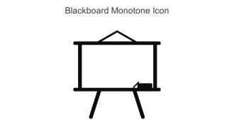 Blackboard Monotone Icon In Powerpoint Pptx Png And Editable Eps Format PPT Sample