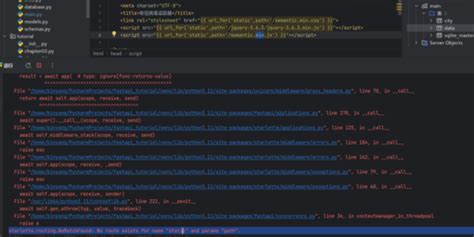 报错了，starletteroutingnomatchfound No Route 慕课网