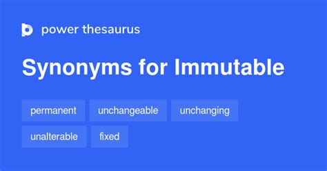 Immutable Synonyms 1 163 Similar Words And Phrases