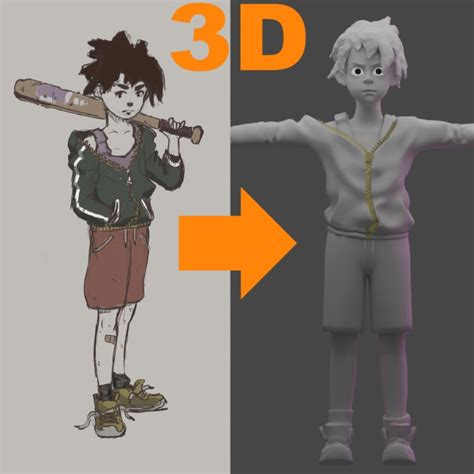 Turn 2d Into 3d Model By Borjoizidave Fiverr