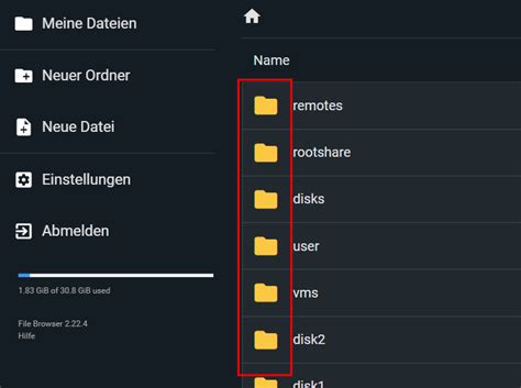 Support Knex FileBrowser Docker Containers Unraid