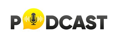 팟캐스트 배너 팟캐스트 라디오 마이크 아이콘입니다 웹캐스트가 있는 스튜디오 마이크 통신 개념입니다 벡터 그림입니다 Performing Arts Event에 대한 스톡 벡터