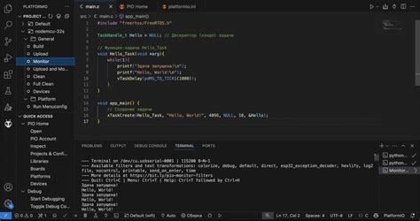 Esp32 Programming With Esp Idf In The Platformio Environment 0 Articles