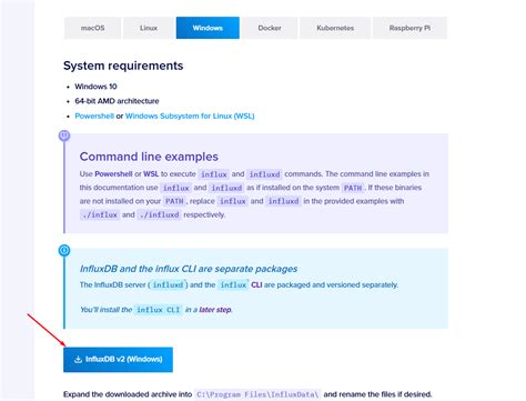 How To Install Influxdb On Windows Greencloud Documentation