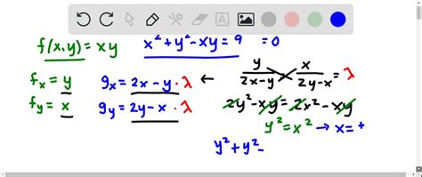 Solved Lagrange Multipliers In Two Variables Use Lagrange Multipliers