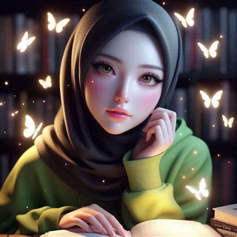 𝐀𝐧𝐢𝐦𝐚𝐬𝐢 𝐆𝐚𝐝𝐢𝐬 𝐁𝐞𝐫𝐡𝐢𝐣𝐚𝐛 Kartun Hijab Gadis Berjilbab Animasi