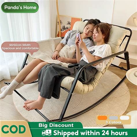 Lazy Rocking Chair Sofa Leisure Lazy Chair Sofa Chair Double Recliner Nordic Style Recliner Sofa