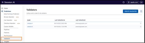 Creating Validators