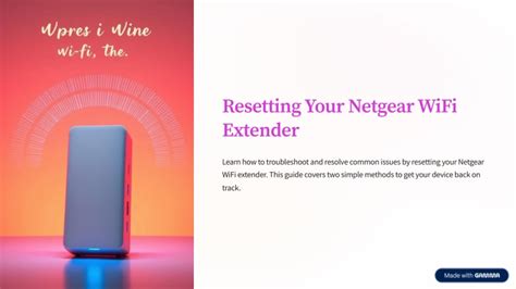 Ppt Resetting Your Netgear Wifi Extender Powerpoint Presentation