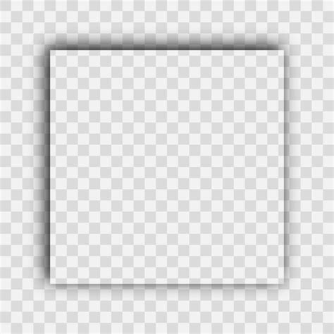 Dark Realistic Shadow Square Shadow Isolated Vector Illustration