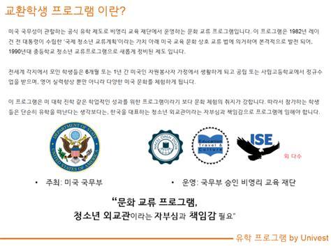 미국 교환학생 프로그램 교환학생 프로그램이란 유니베스트univest