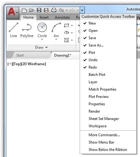 Basic AutoCAD Customization Fast Ways You Can Tailor The Quick Access Toolbar AutoCAD Blog