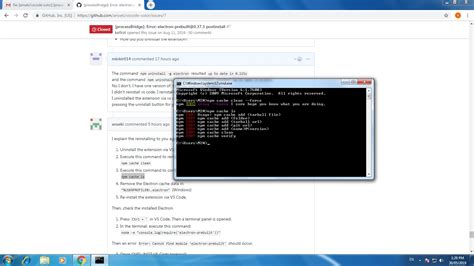 ProcessBridge Error Electron Prebuilt Postinstall Issue Anseki Vscode Color