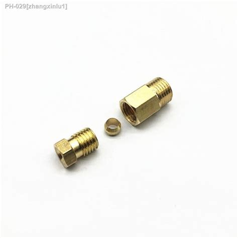Brass Compression Ferrule Pipe Fitting Connector For Oil Lubrication