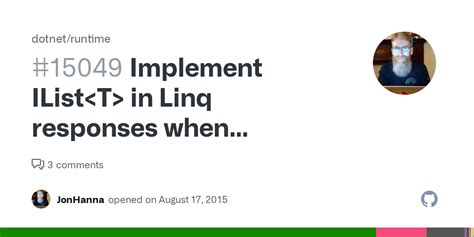 Implement IList In Linq Responses When Possible Issue Dotnet
