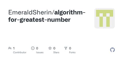 GitHub EmeraldSherin Algorithm For Greatest Number