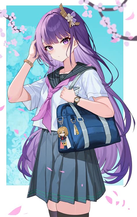 Raiden Shogun And Lumine Genshin Impact Drawn By Lao Xi Danbooru