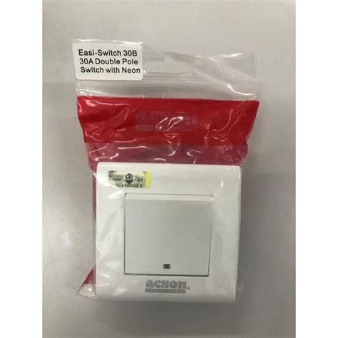 Easi Switch 30b 30a Double Pole Switch With Neon Shopee Malaysia