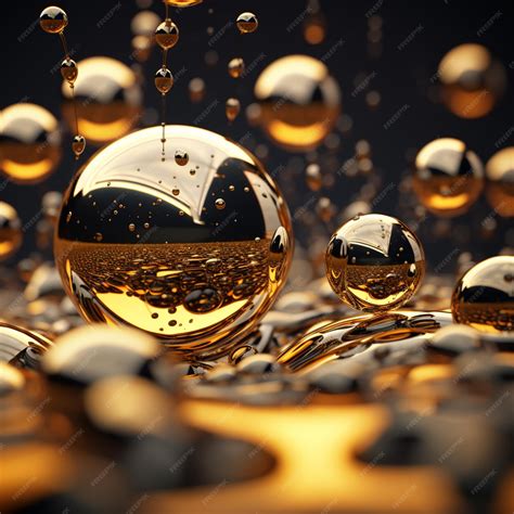 Premium Photo 3d Gold Defect Mathematical Pattern And Luxury View Ai