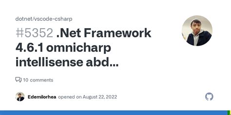 Net Framework 4 6 1 Omnicharp Intellisense Abd Highlight Broken
