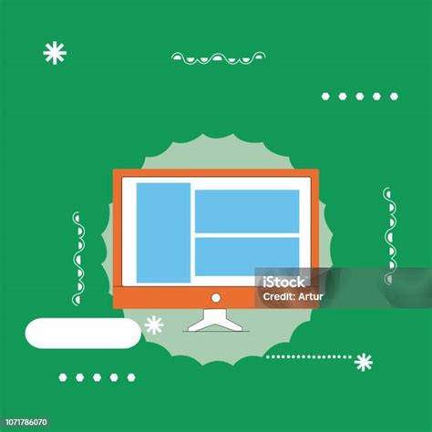플랫 디자인 비즈니스 벡터 일러스트 레이 션 빈 템플릿 Esp 고립 된 미니 멀 그래픽 레이아웃 템플릿 광고 웹사이트 페이지 레이아웃 컴퓨터 모니터 화면 탑재 하드웨어