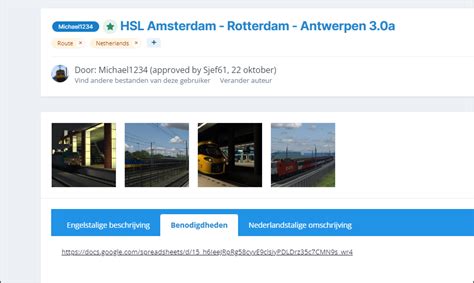 Ontbrekende Assets Hsl Zuid Na Installatie Hsl Zuid Benodigdheden