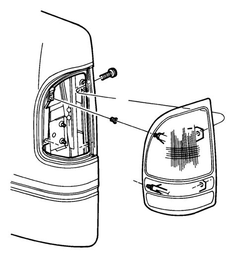 Dodge Ram 1500 Clip Tail Lamp Mounting Sold As A Pack Of 06504072