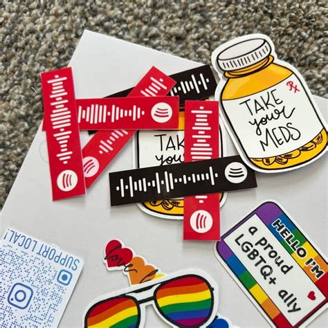 Custom Spotify Song Code Sticker Laptop Stickers Personalized Scannable Spotify Code