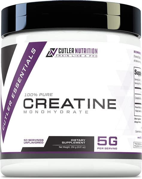Cutler Nutrition Pure Creatine Monohydrate 5g Per Serving