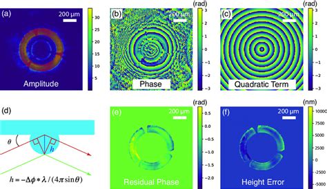 The Probe Wavefront Back Propagated To The Capillary Exit Plane A