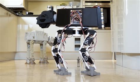 James Bruton Builds A Walking At At Robot Arduino Blog