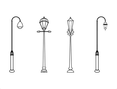 Light Post Drawing At Diane Jones Blog