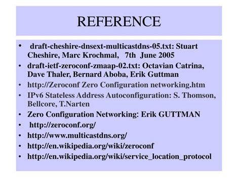 Ppt Zero Configuration Networking Powerpoint Presentation Free