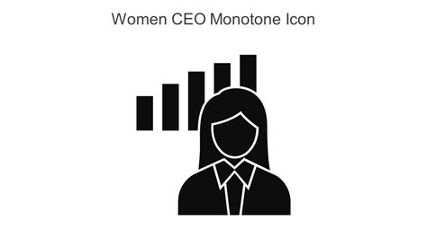 Women CEO Monotone Icon In Powerpoint Pptx Png And Editable Eps Format PPT Template