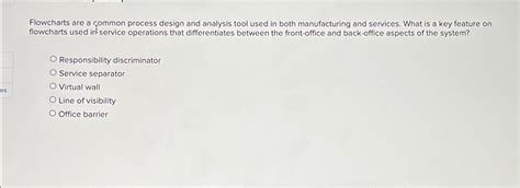 Solved Flowcharts Are A Common Process Design And Analysis