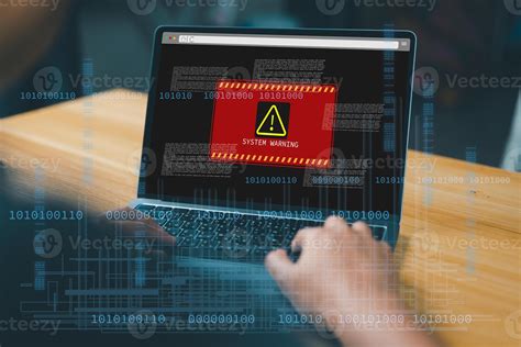system warning alert cyberattack on computer network cybersecurity