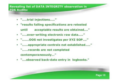Data Integrity