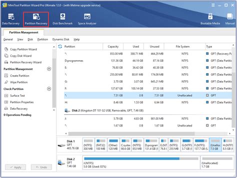 recover fat32 partition using pro partition recovery tool minitool