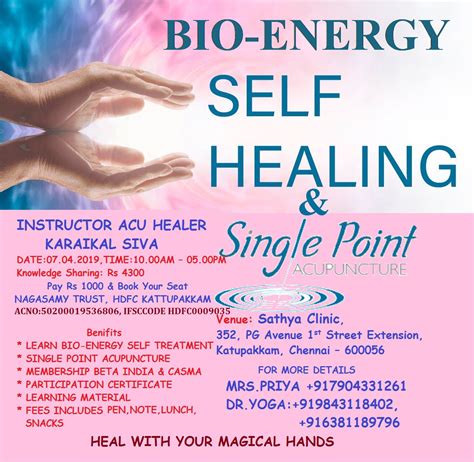 Single Point Acupuncture And Bio Energy Self Healing Bio Energy Medicine