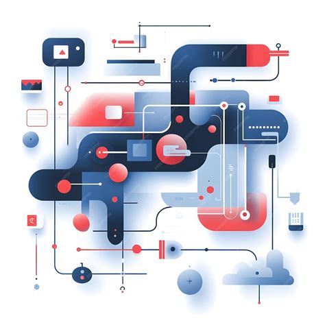 Flat Ai Driven Data Flow Elements Concept As Abstract Vector Elements