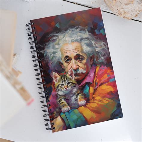 Albert Einstein Spiral Notebook Etsy Albert Einstein Spiral Notebook Etsy