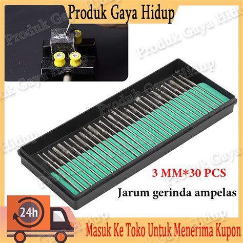 Jual Mata Bor Cun Ukir Grafir Diamond Mounted Pointer 30pcsset As