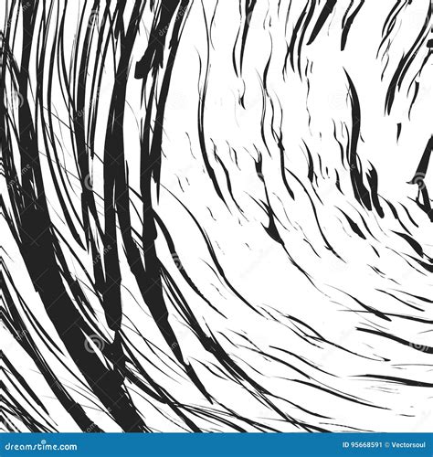 Edgy Texture With Chaotic Random Lines Abstract Geometric Illustration Stock Vector